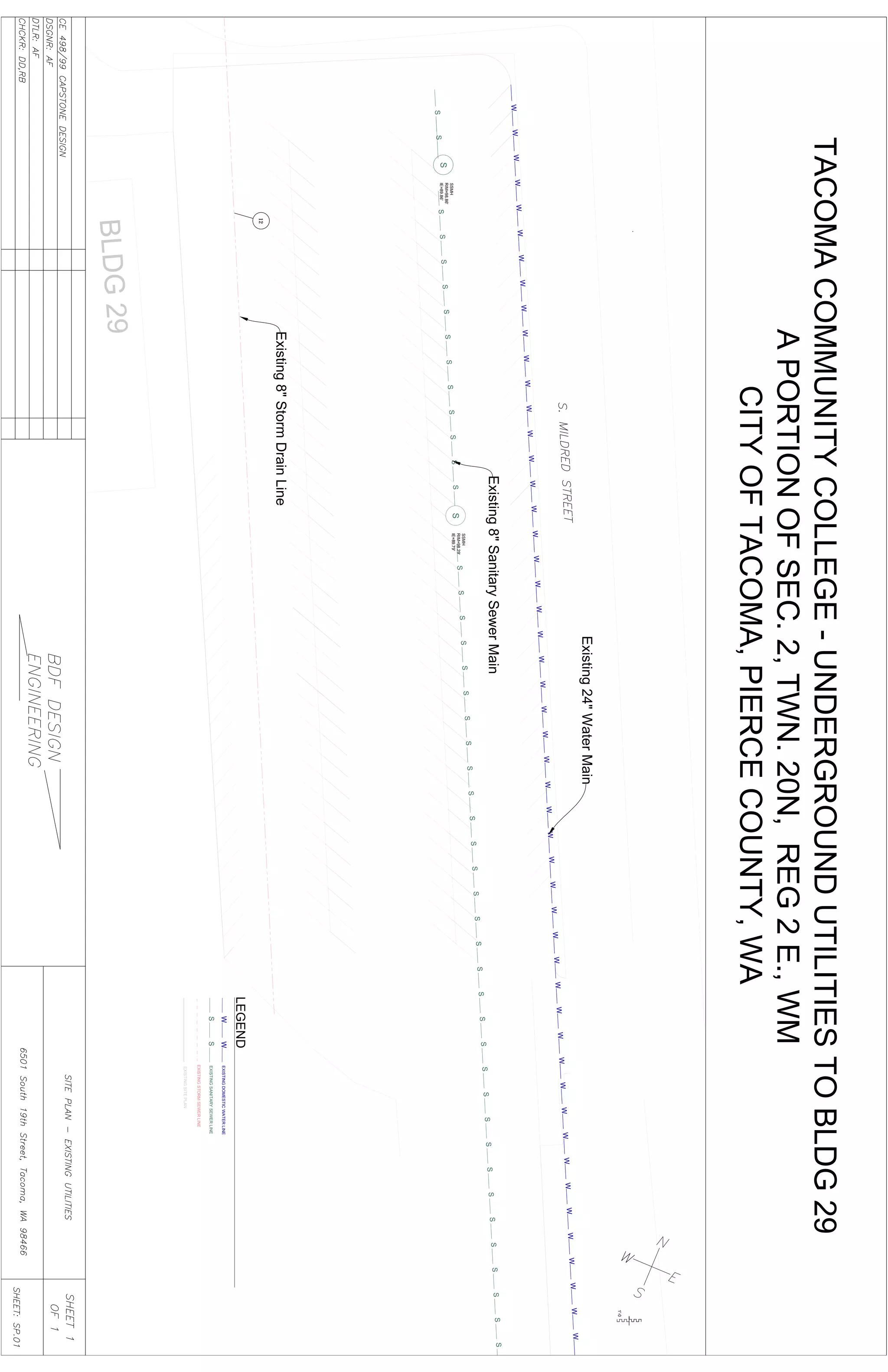 SP_03 SANITARY SEWER PLAN_PROFILE Layout4-Layout1 (1) | PDF