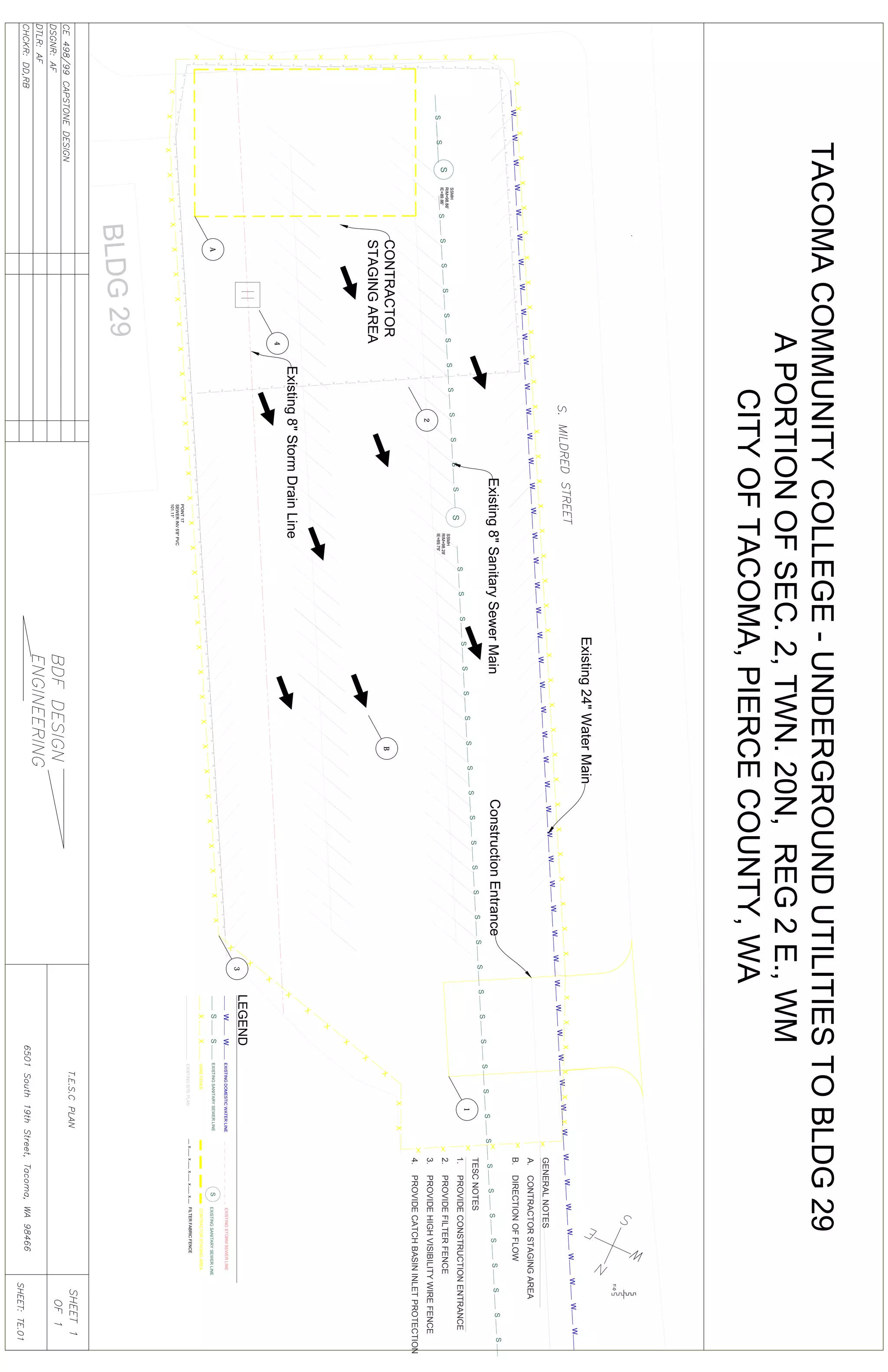SP_03 SANITARY SEWER PLAN_PROFILE Layout4-Layout1 (1) | PDF