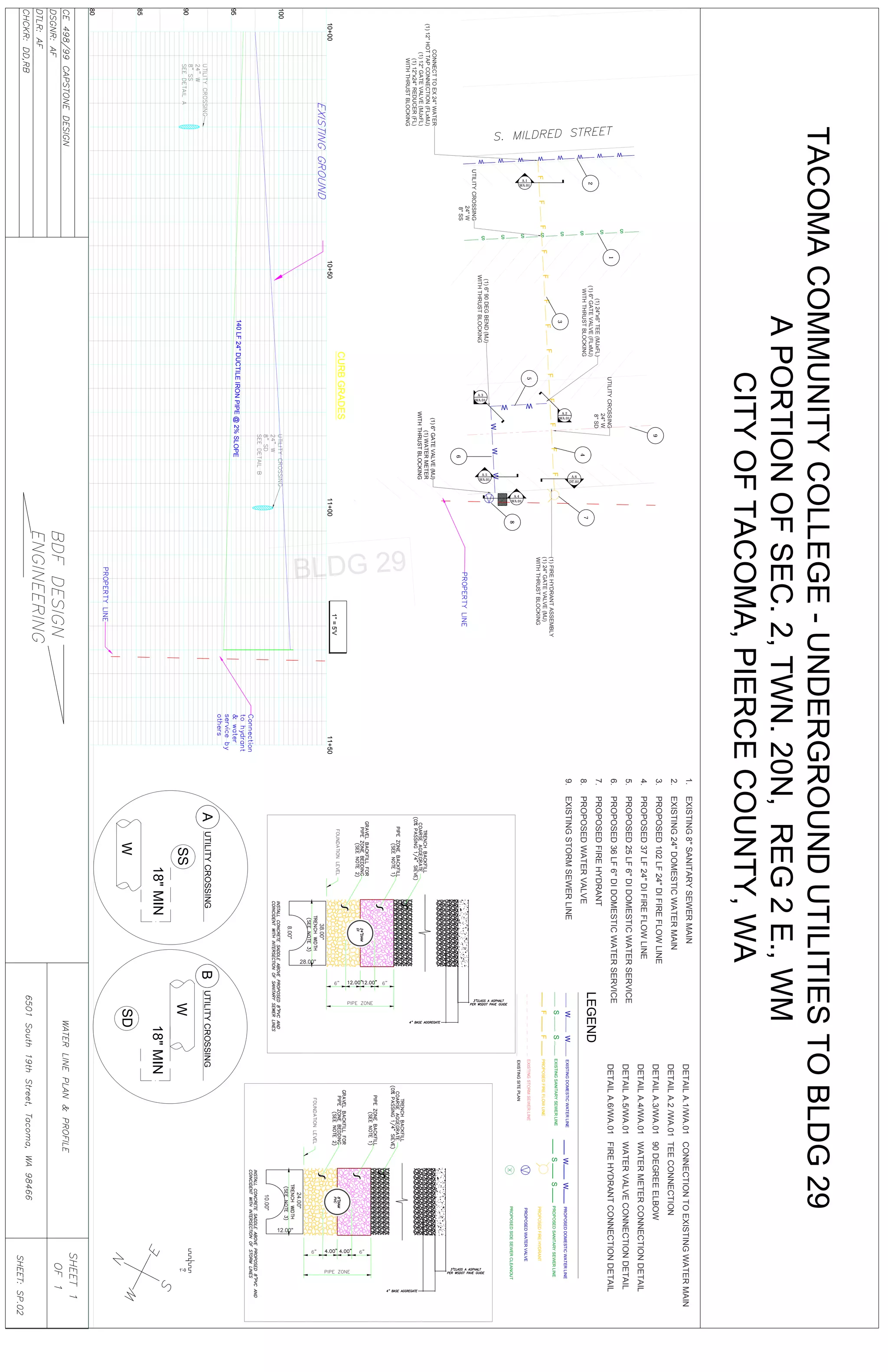 SP_03 SANITARY SEWER PLAN_PROFILE Layout4-Layout1 (1) | PDF