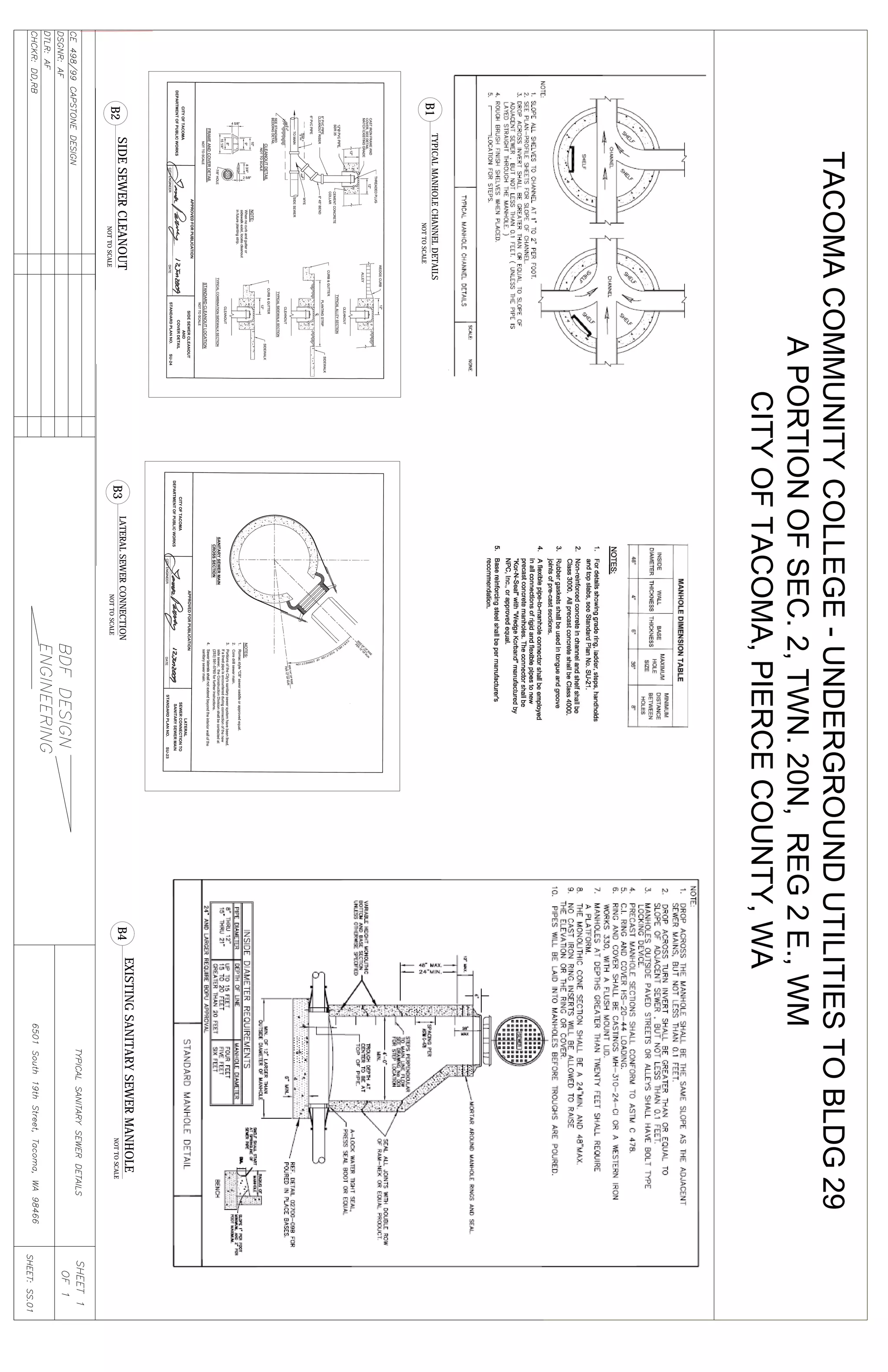 SP_03 SANITARY SEWER PLAN_PROFILE Layout4-Layout1 (1) | PDF