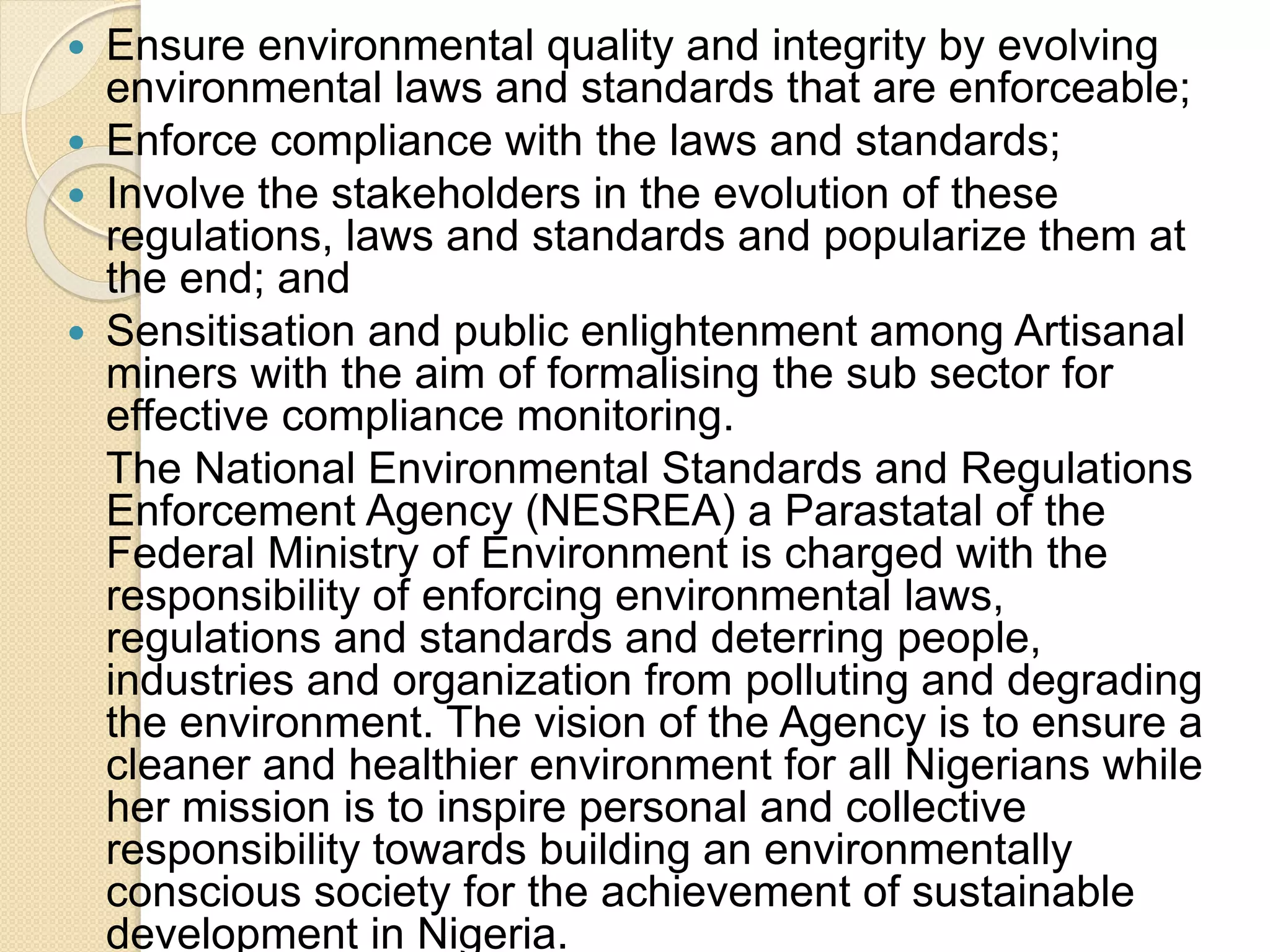 HEALTH AND SAFETY IN NIGERIAN EXTRACTIVE INDUSTRIES | PPTX