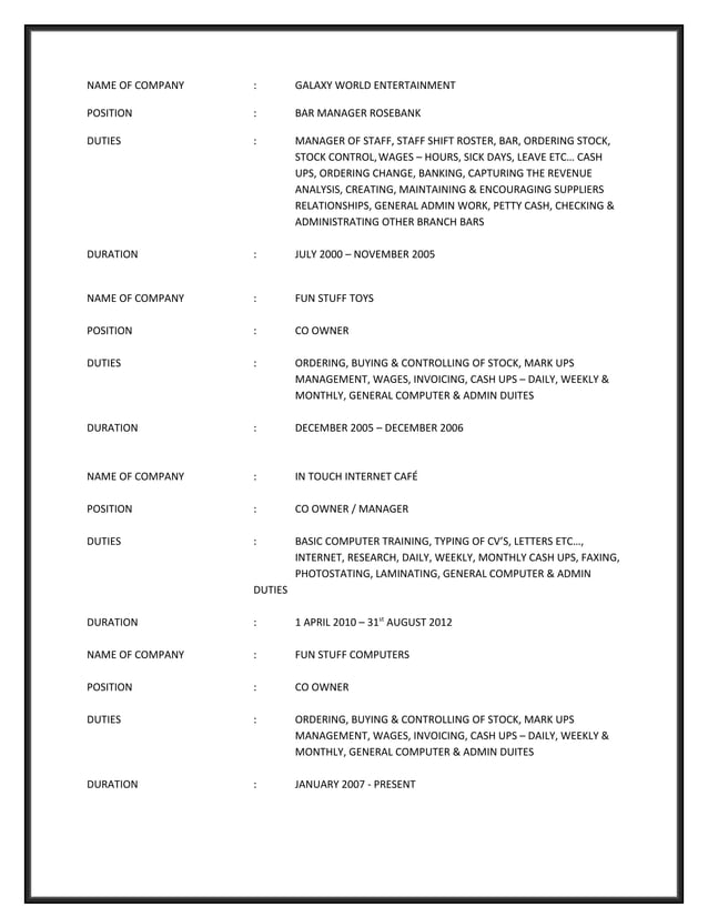 Johan Delport CV | DOC