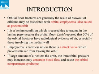 Tension Pneumo-Orbit:A Rare Tension | PPTX | Death, Injury, or Military ...
