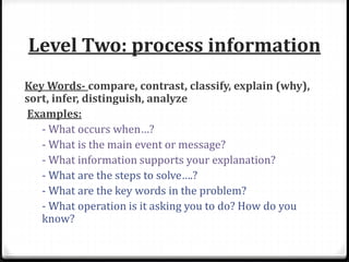 HOT- Levels of questions (1) | PPTX