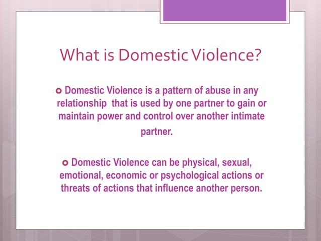 Domestic Violence | PPTX | Debated Sensitive Social Issues | Sensitive Topics
