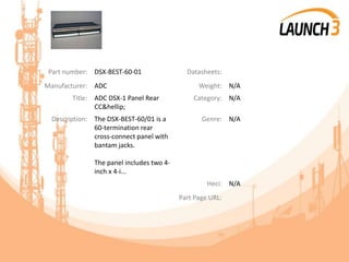 ADC DSX-BEST-60-01 | PPT