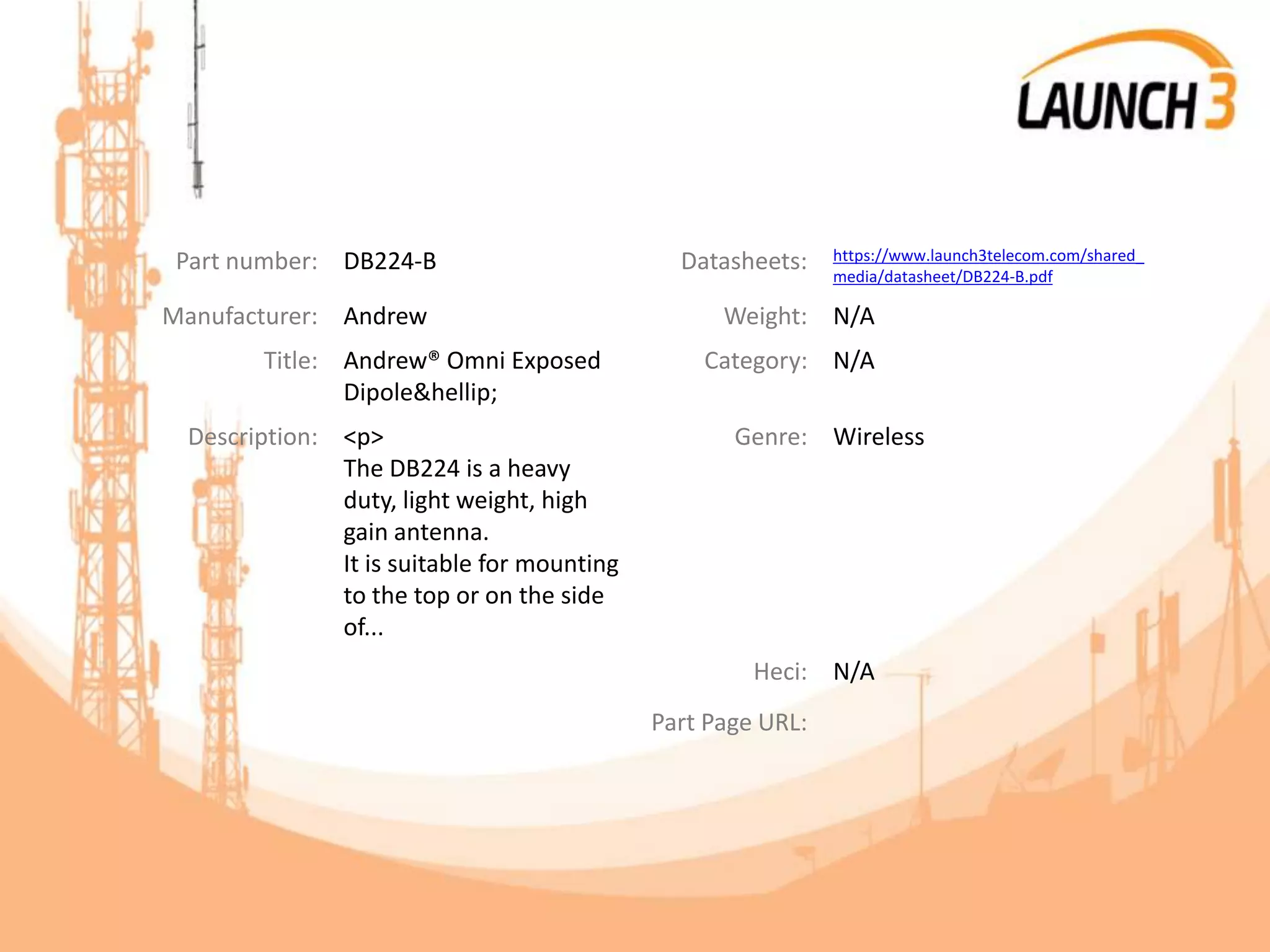 Andrew DB224-B | PPTX