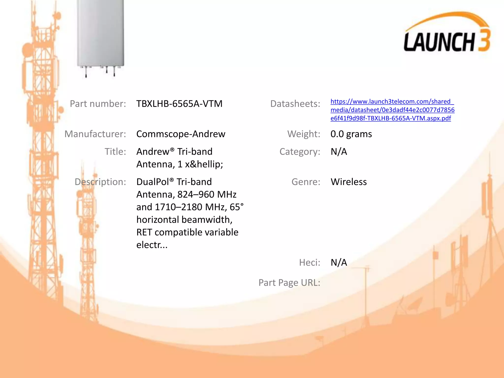 Commscope-Andrew TBXLHB-6565A-VTM | PPTX