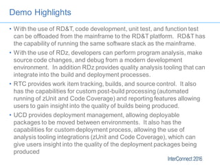 Continuous Integration and Deployment on Rational Development and Test ...