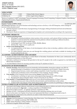 Ankit Goyal_resume | PDF