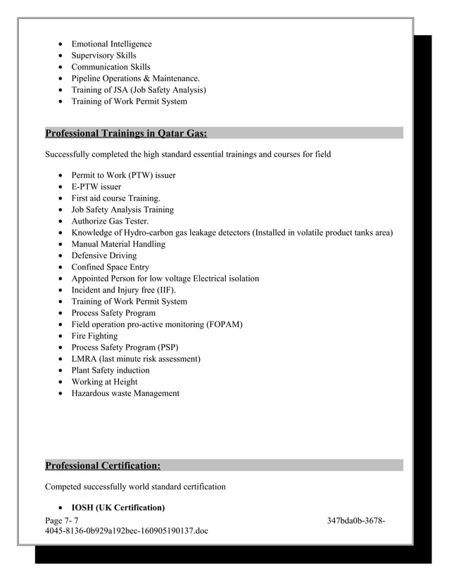 Asif Mahmood Resume | PDF
