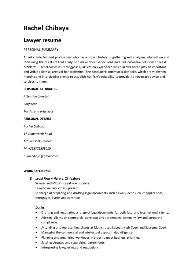 Rachel CV-Resume | PDF