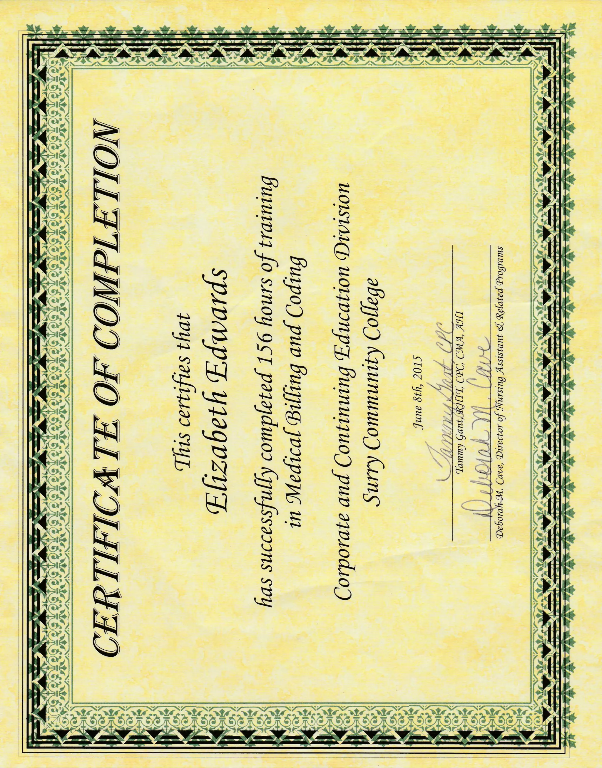 MBC Certificate | PDF
