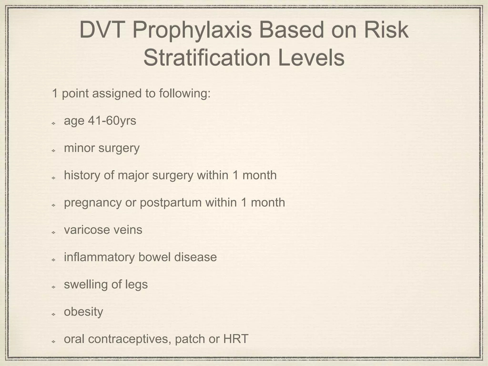 dvt prophylaxis | PPTX