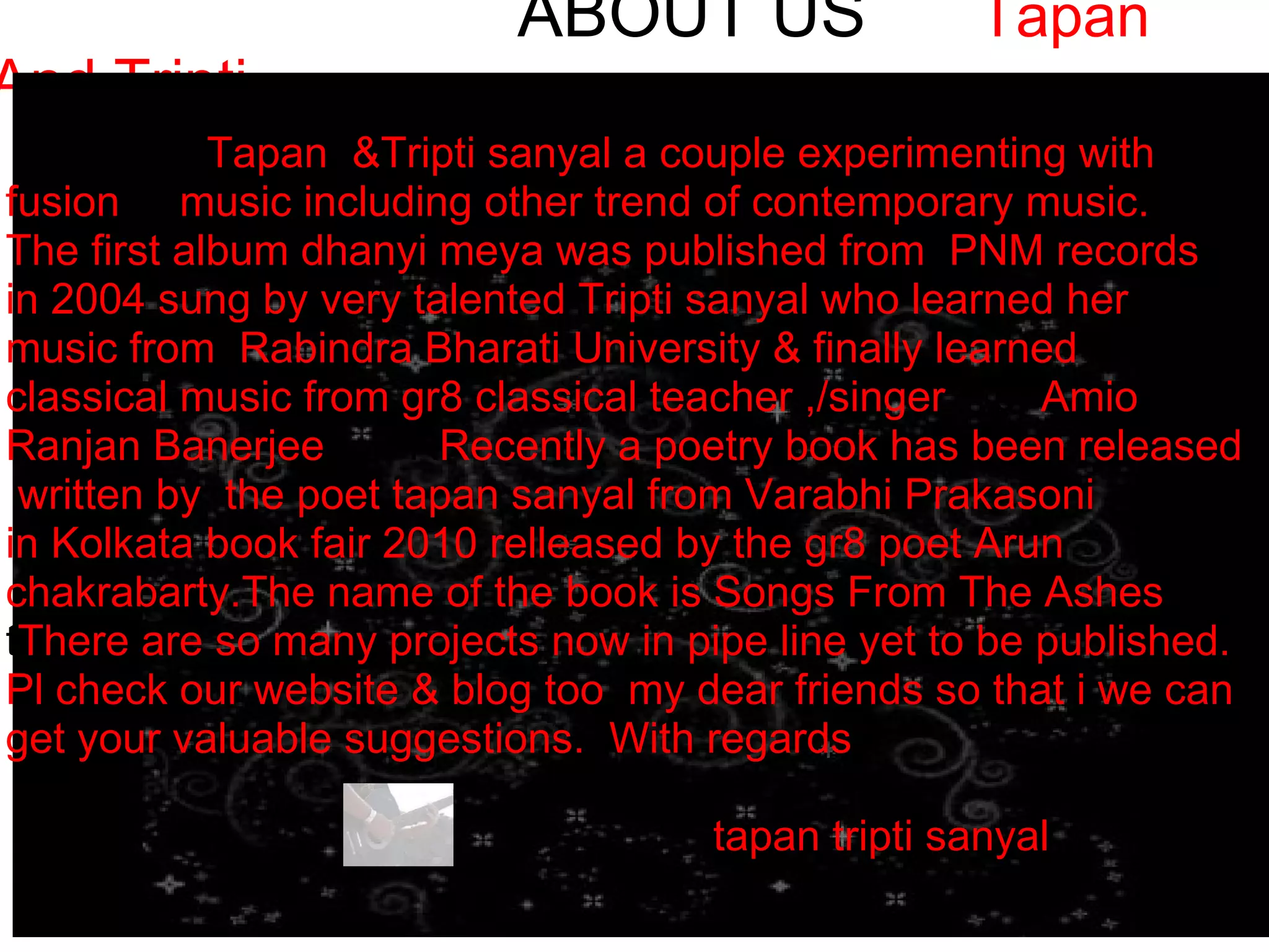 world of music & poetry | PPT