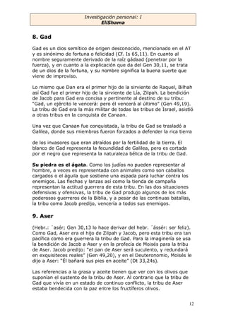 Los 12 Patriarcas, El Pectoral del Sacerdote y Los Estandartes de ...