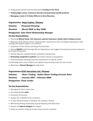 Renjith_Bank manager_New | PDF