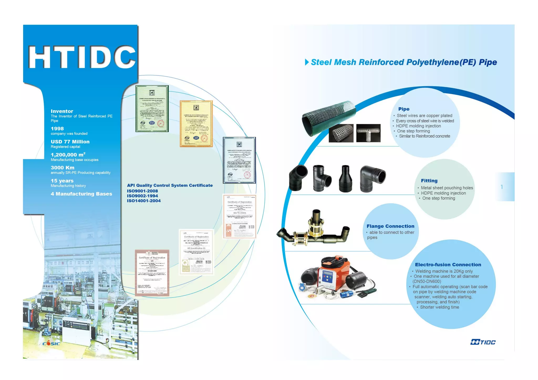 Steel reinforced HDPE Pipe Catalogue | PDF