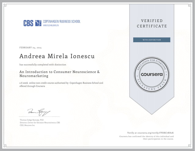 Coursera neuromarketing 2016 | PPT