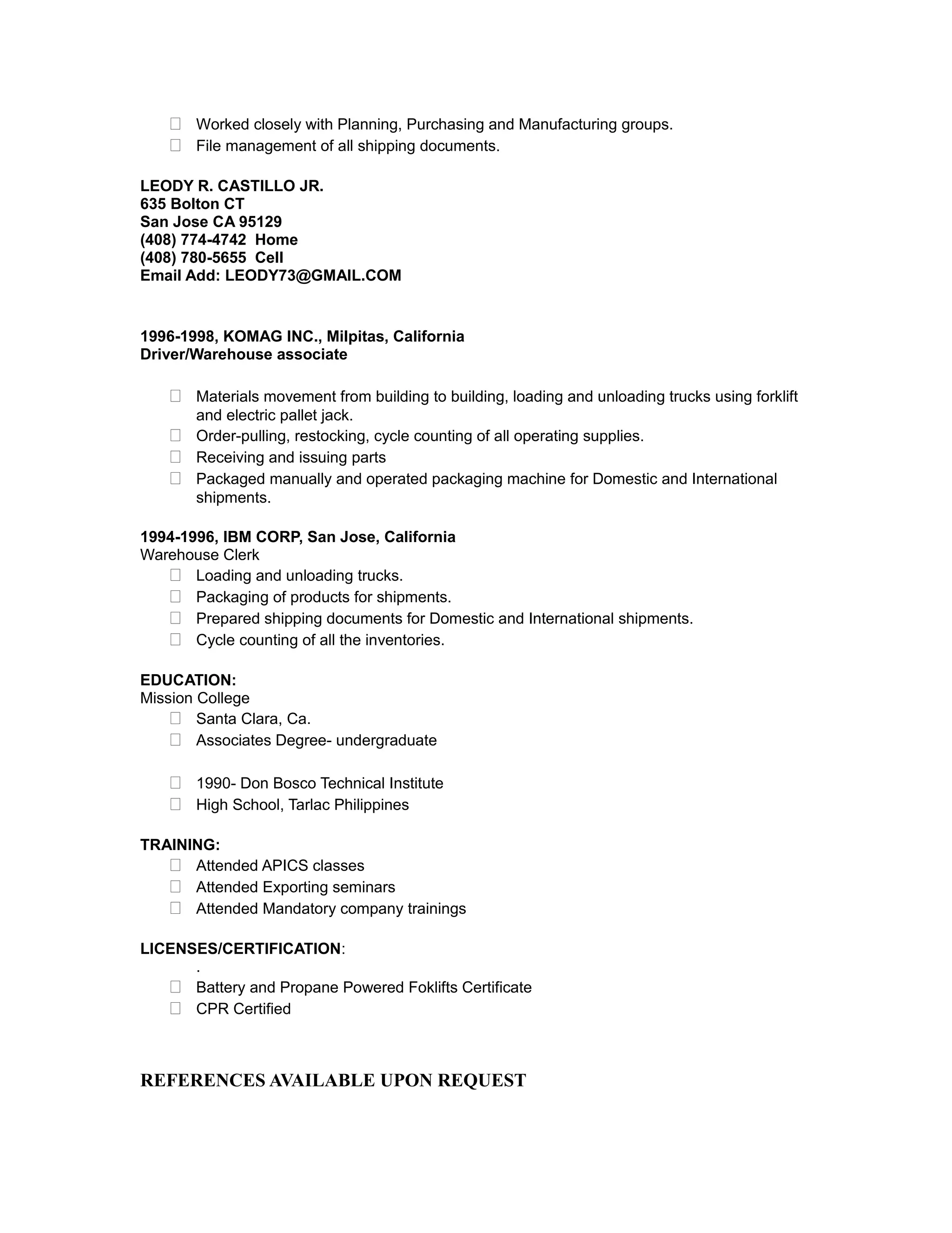 Lee resume | PDF