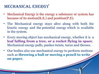 Forms of Energy - Grade 7 - Cambridge - Science | PPTX