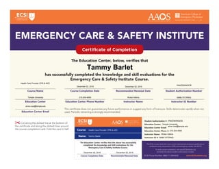 TammyBarlet_Certificate | PPT