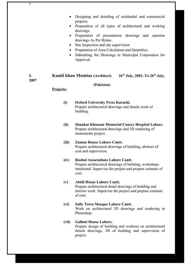 M.Atif Saddique (Draftsman..Architectural Asst.) | PDF