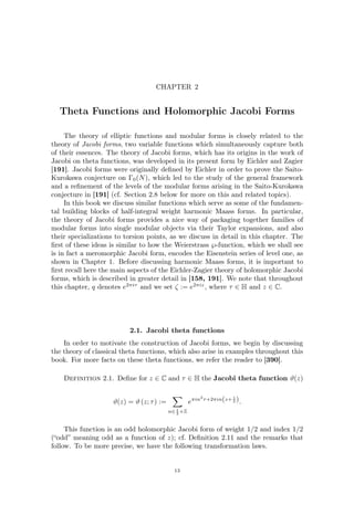 Harmonic Maass Forms And Mock Modular Forms Theory And Applications ...