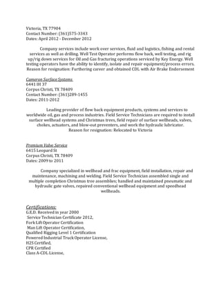 Robert Lee Resume 2015 | PDF