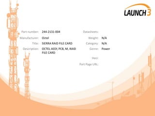 Octel 244-2131-004 | PPT