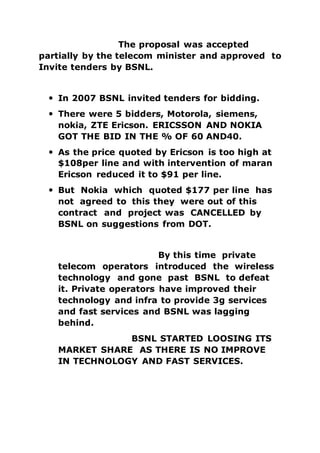 CASE STUDY ON BSNL | DOCX