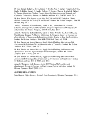 Sean Barnett CV 11-12-15 | DOCX | Defense Industry | Industries