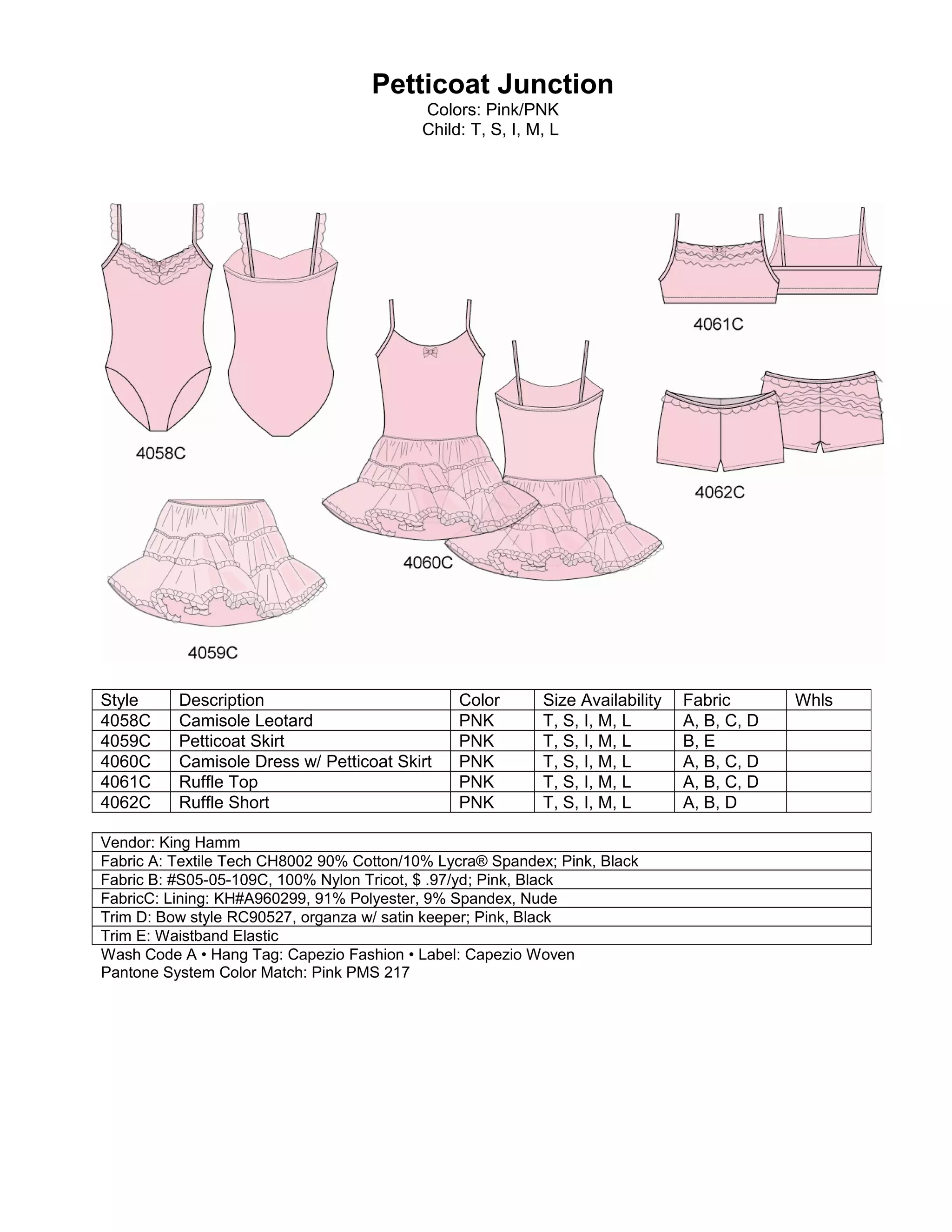 Capezio Seasonal Bodywear | DOC