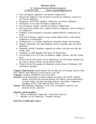 Mannan Syed Solutions Architect | DOCX