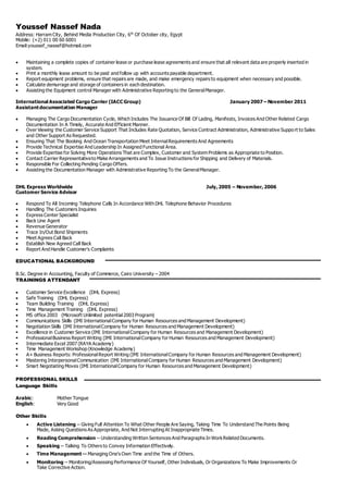 Youssef's C.V | DOCX