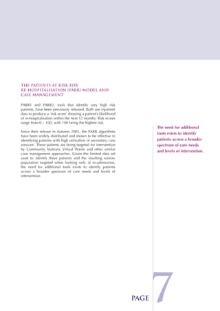 PARR-combined-predictive-model-final-report-dec06 | PDF | Healthcare ...