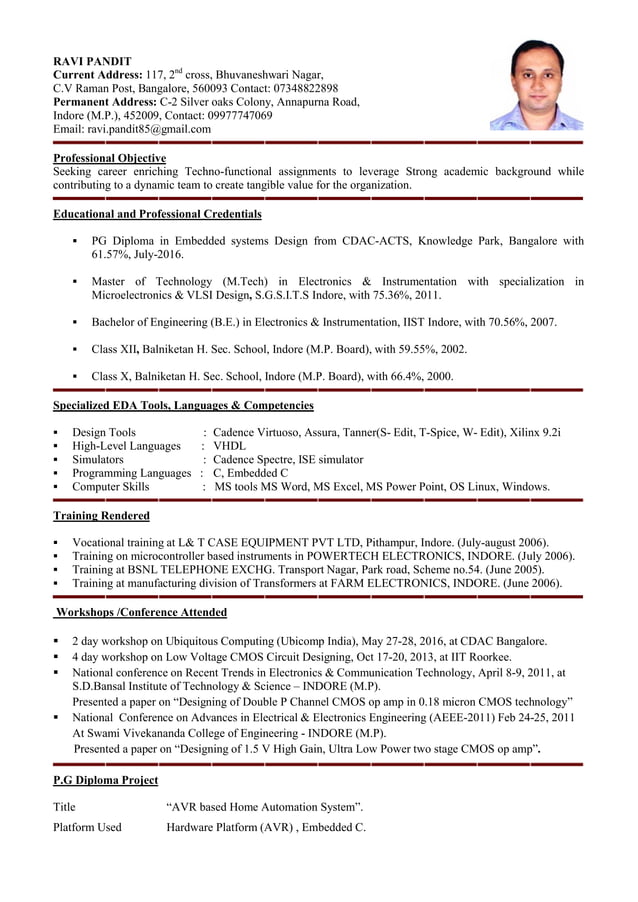 ravi resume latest 123 | PDF
