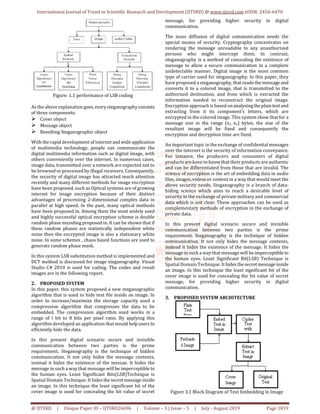 Text Embedded System using LSB Method | PDF
