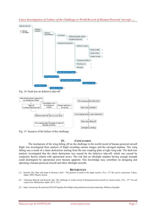 Cause Investigation of Failure of the Challenge to World Record of ...