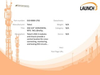 Telect 010-0000-1702 | PPT