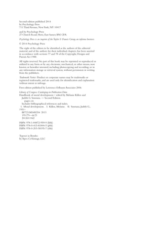 Handbook Of Moral Development 2nd Edition Melanie Killen Judith G ...