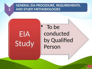 ENVIRONMENTAL IMPACT ACCESSMENT ( EIA) GUIDELINES IN MALAYSIA | PPTX