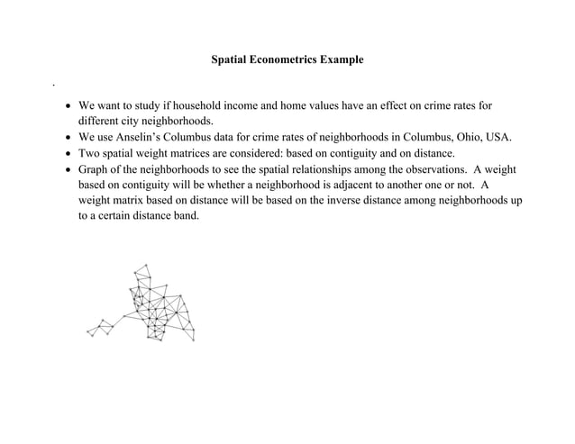 349300455 spatial-econometrics-example | PPT