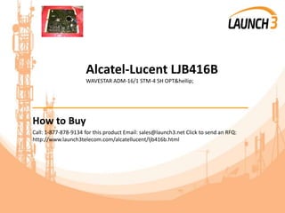 Alcatel-Lucent LJB416B | PPT