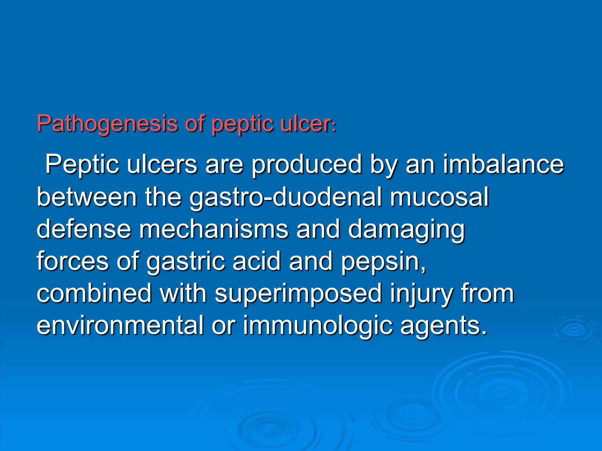 lecture note on Peptic ulcer pathophysiology .ppt
