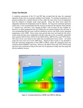 ALSTOM TECHNICAL PAPER - 2005 EPRI Pulliam #6 HP Rotor Forging Section ...
