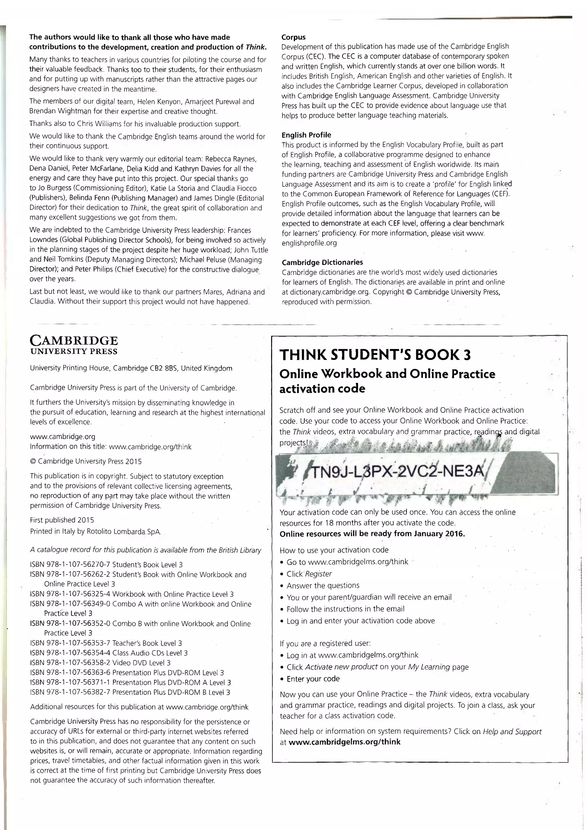 Student's book THINK- B1 | PDF