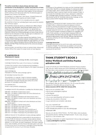 Student's book THINK- B1 | PDF