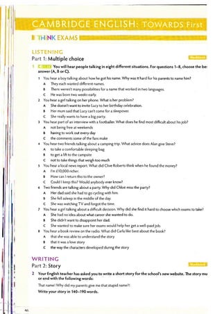 Student's book THINK- B1 | PDF