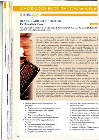 Student's book THINK- B1 | PDF